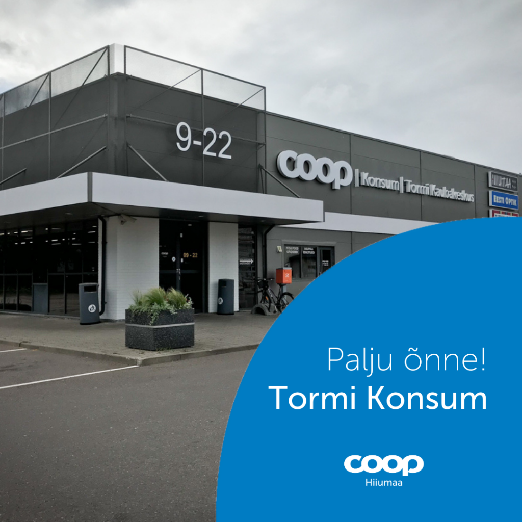 Palju õnne, Tormi Konsum! – Coop Hiiumaa – Hiiumaa suurim ...